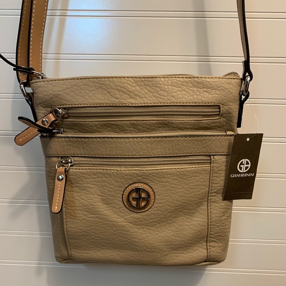 Giani Bernini | Bags | Giana Bernini Cross Body Bag In Oatmeal Nwt Lots ...
